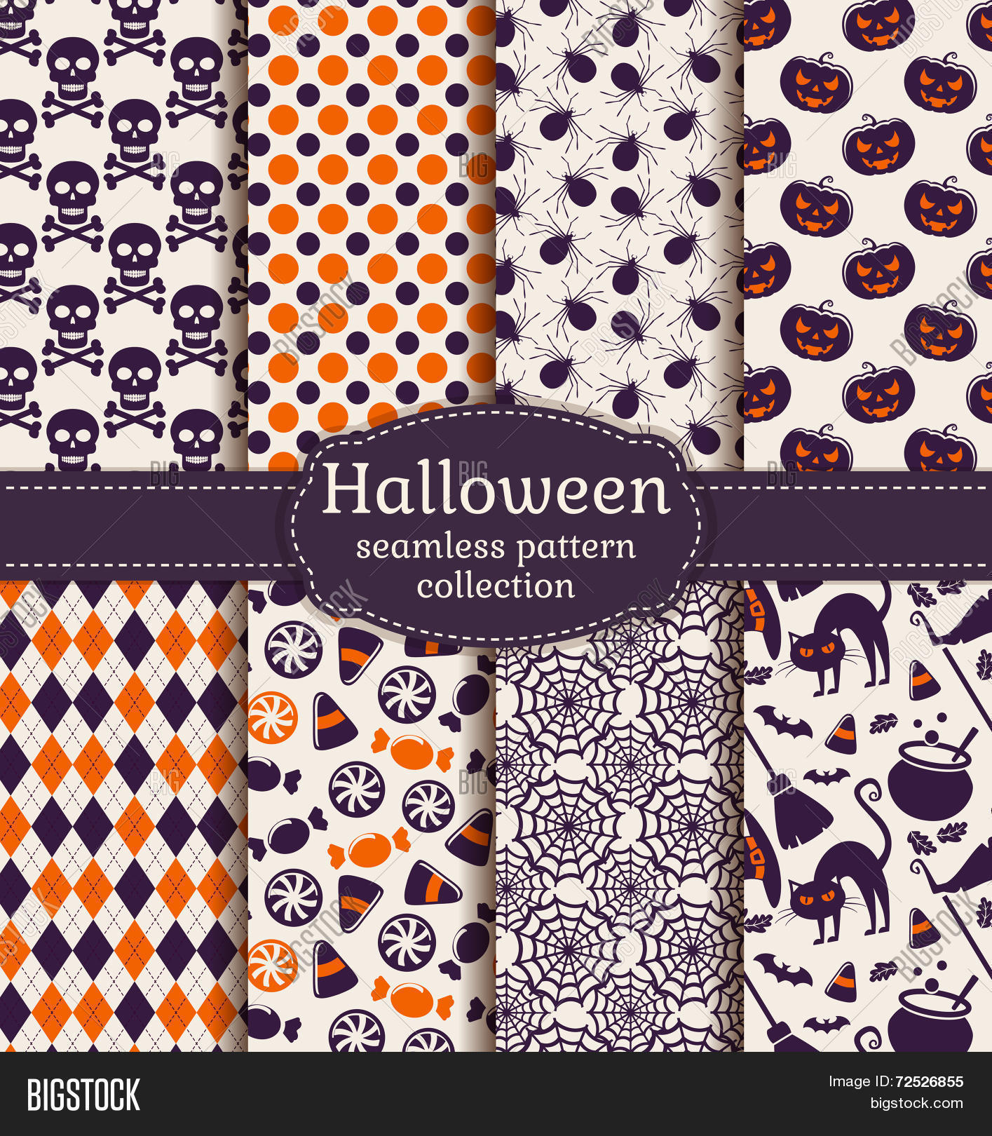 Halloween Seamless Vector & Photo (Free Trial) | Bigstock