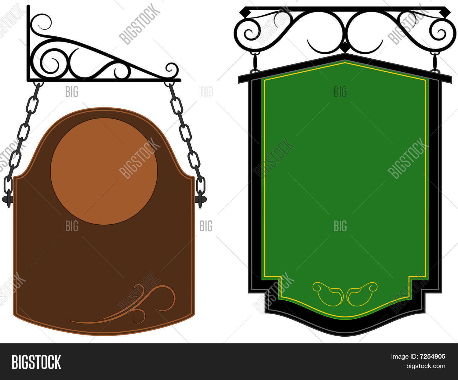 Old Fashioned Signs Vector & Photo (Free Trial) | Bigstock