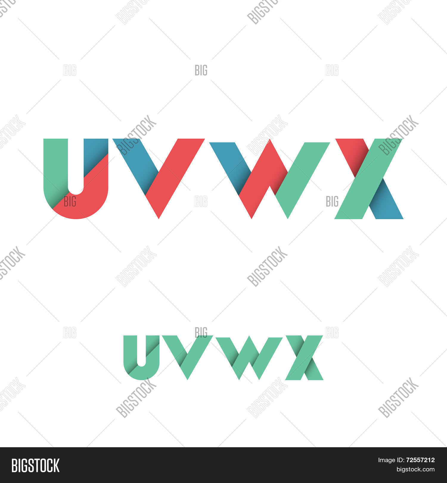U V W X Modern Vector & Photo (Free Trial) | Bigstock