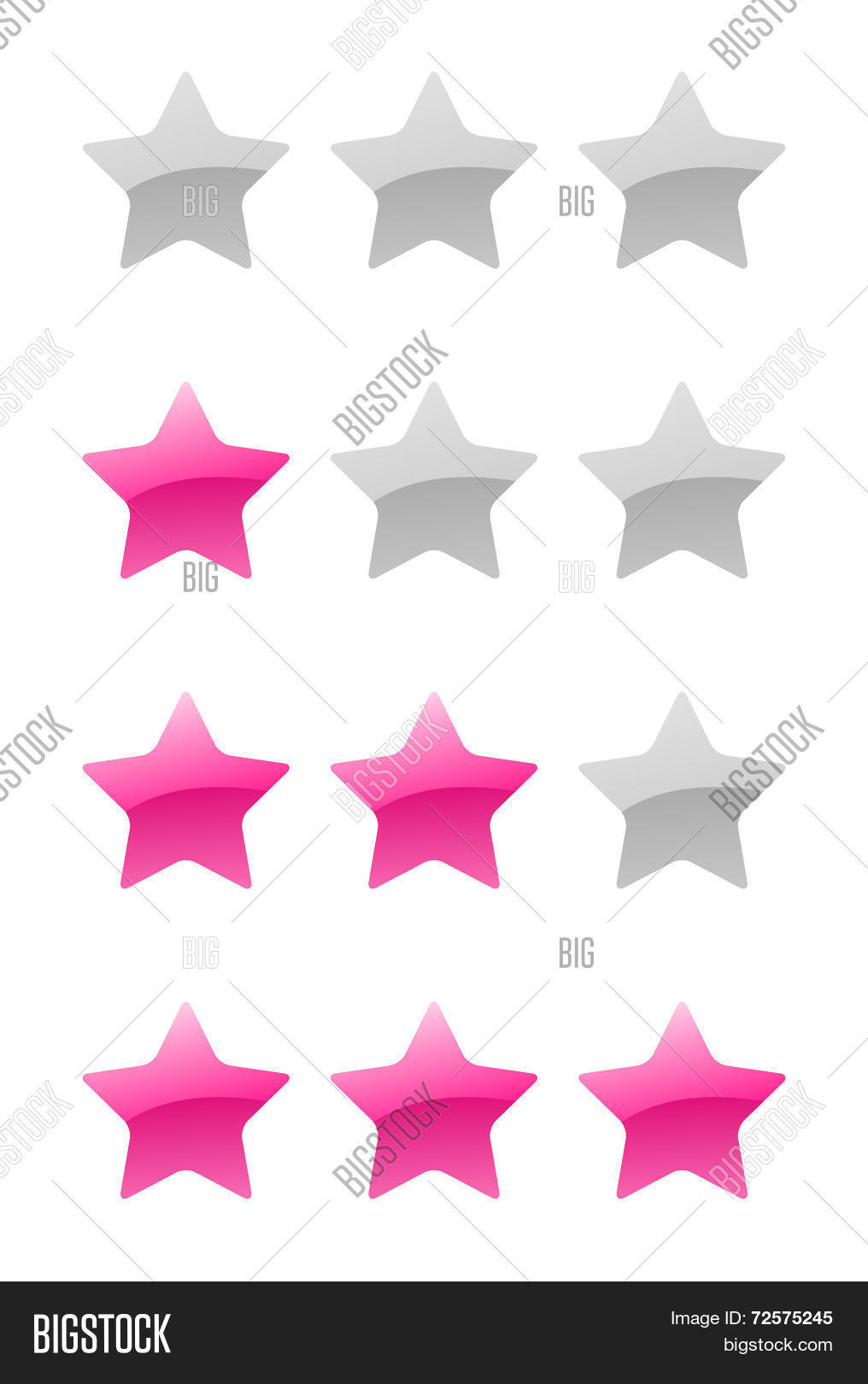 Vector Rating Stars Vector & Photo (Free Trial) | Bigstock