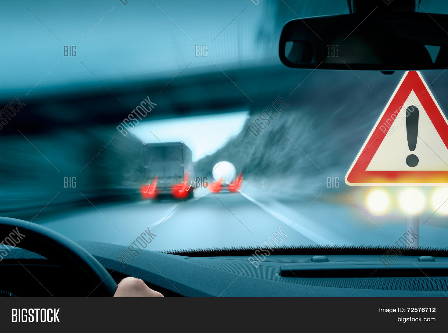 Trucks Overtaking Each Image & Photo (Free Trial) | Bigstock