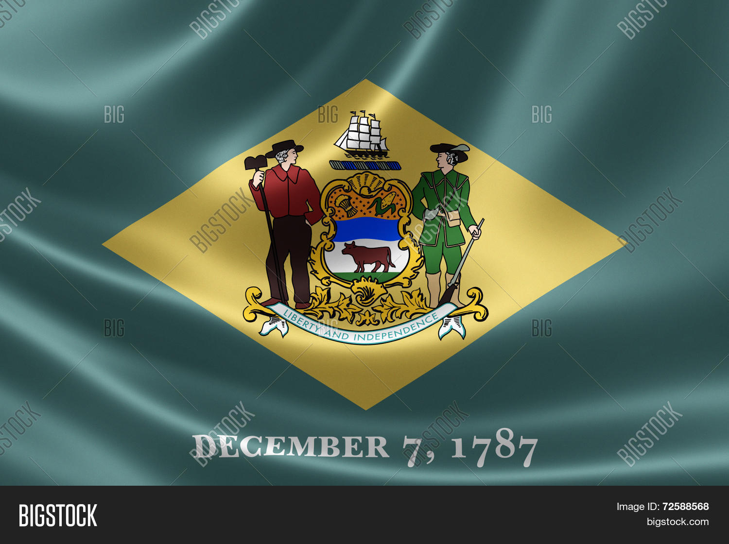 Delaware State Flag Image & Photo (Free Trial) | Bigstock