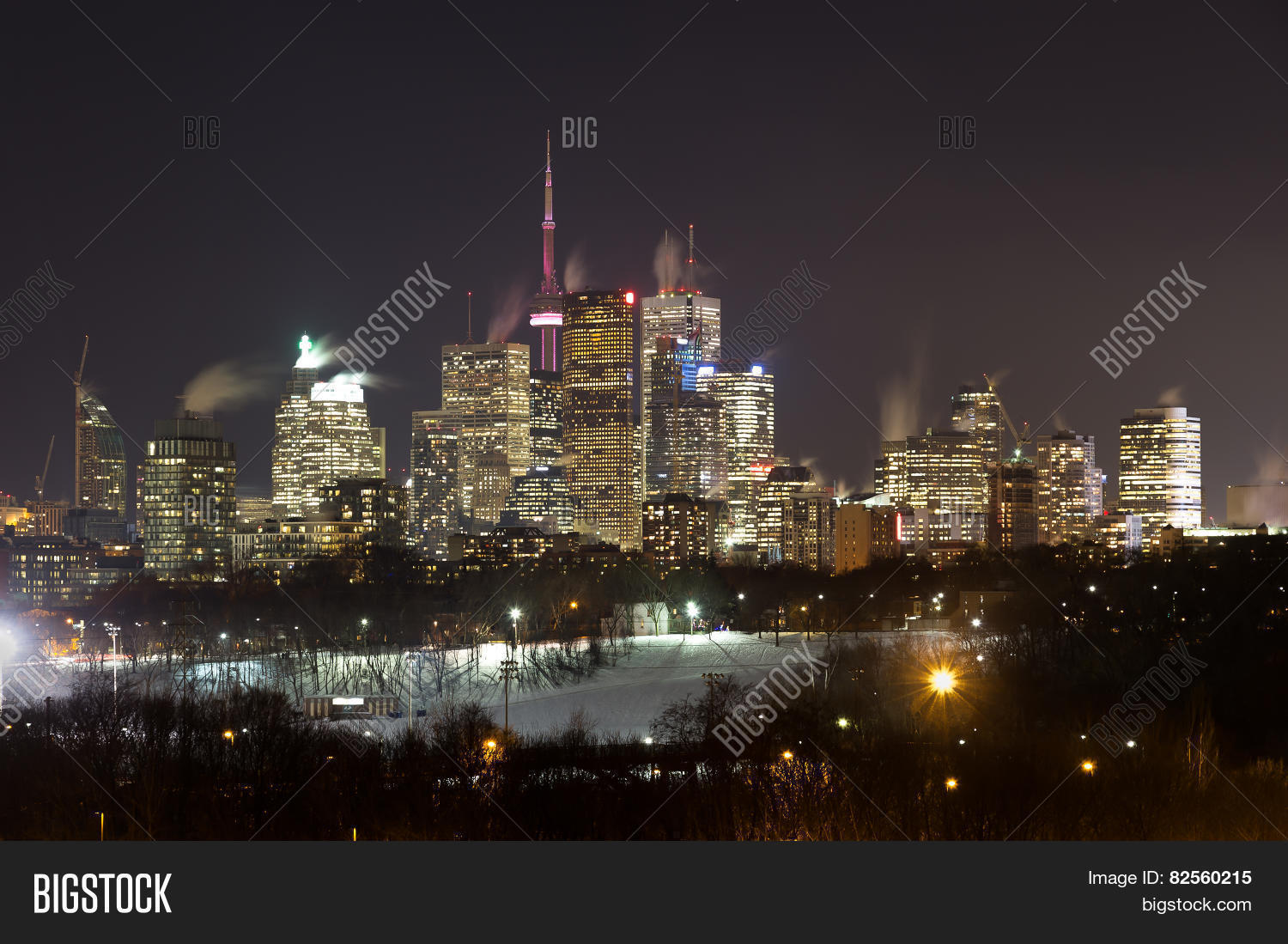 Downtown Toronto Night Image & Photo (Free Trial) | Bigstock