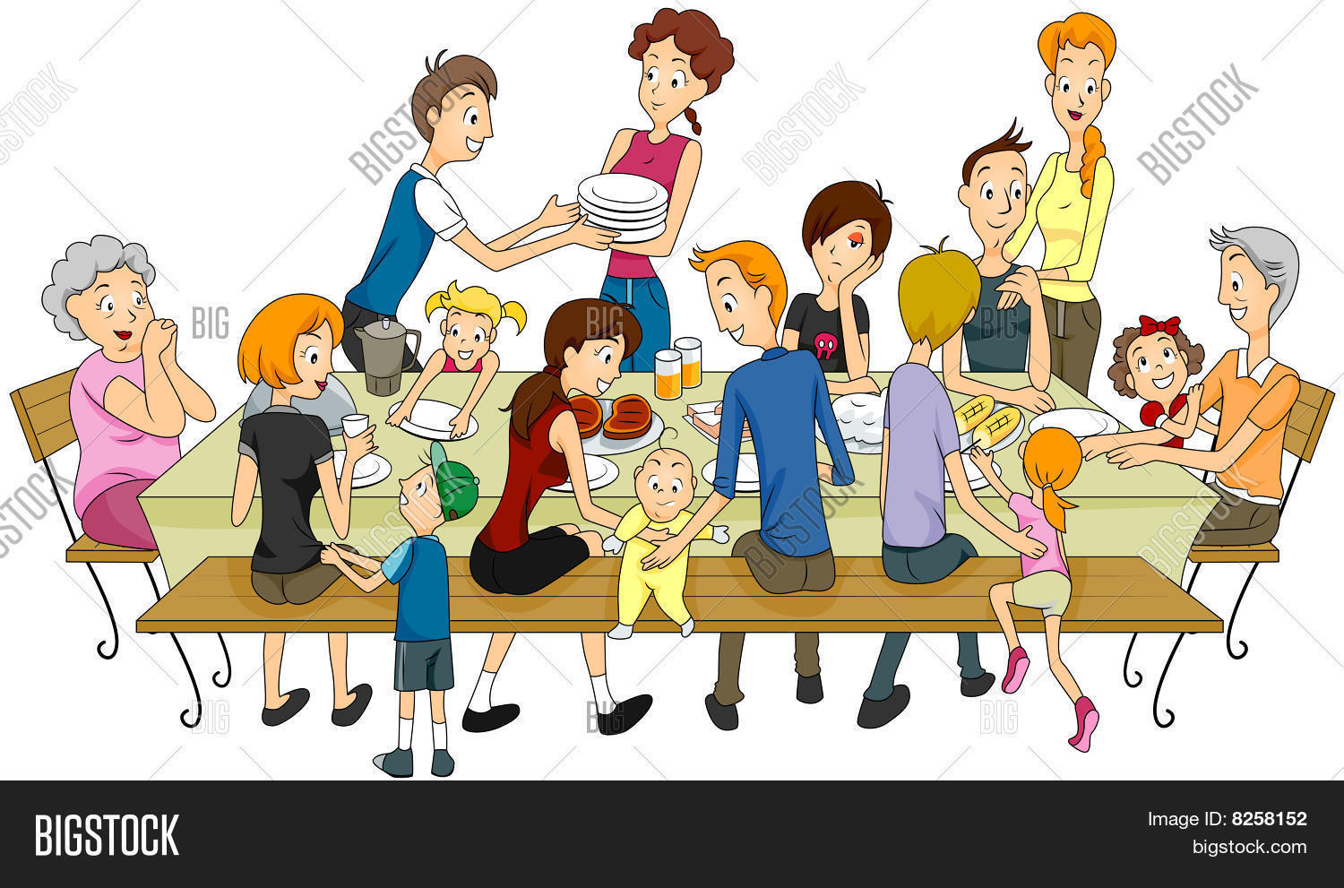 Family Reunion Cartoon