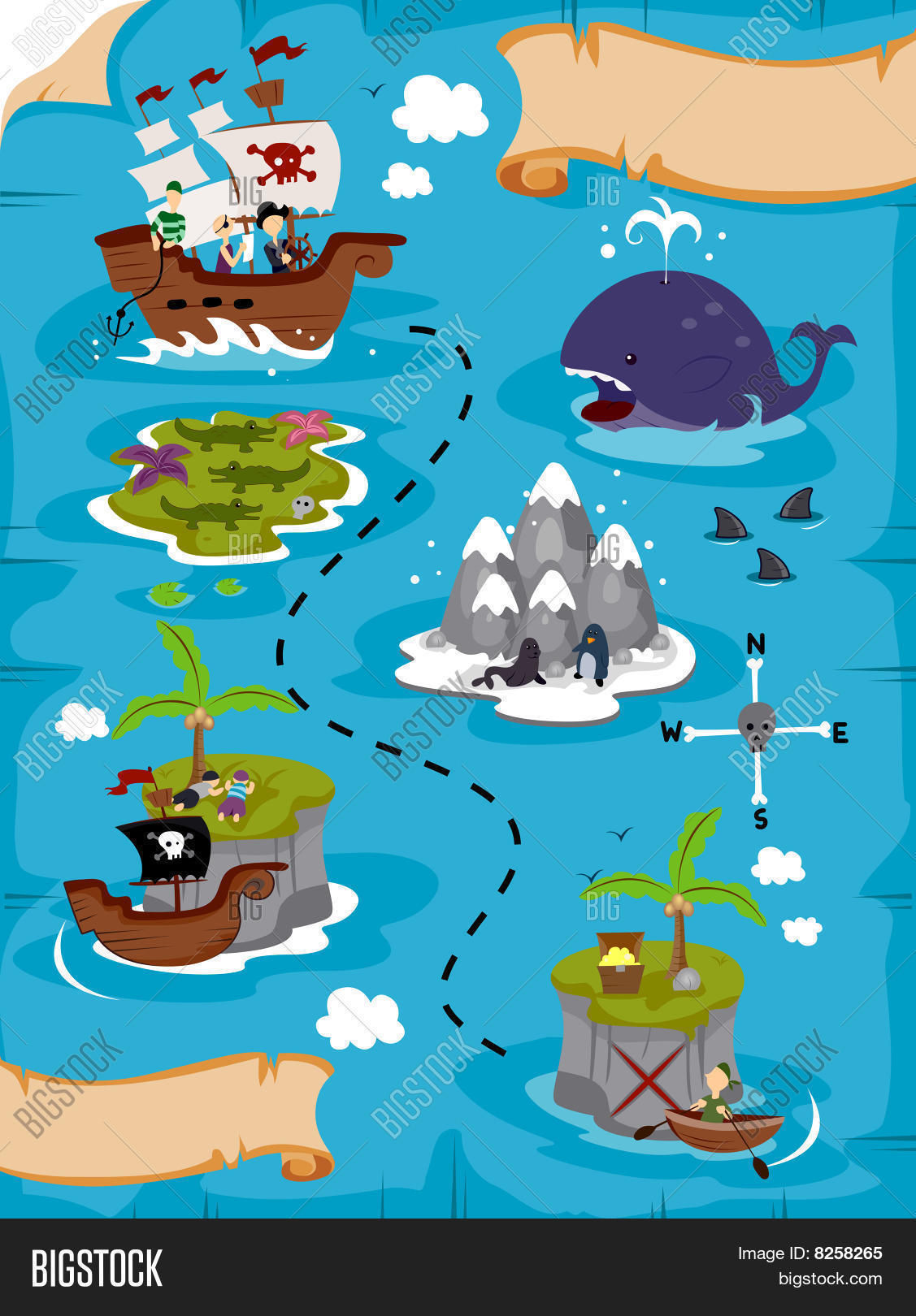 Treasure Map Image & Photo (Free Trial) | Bigstock