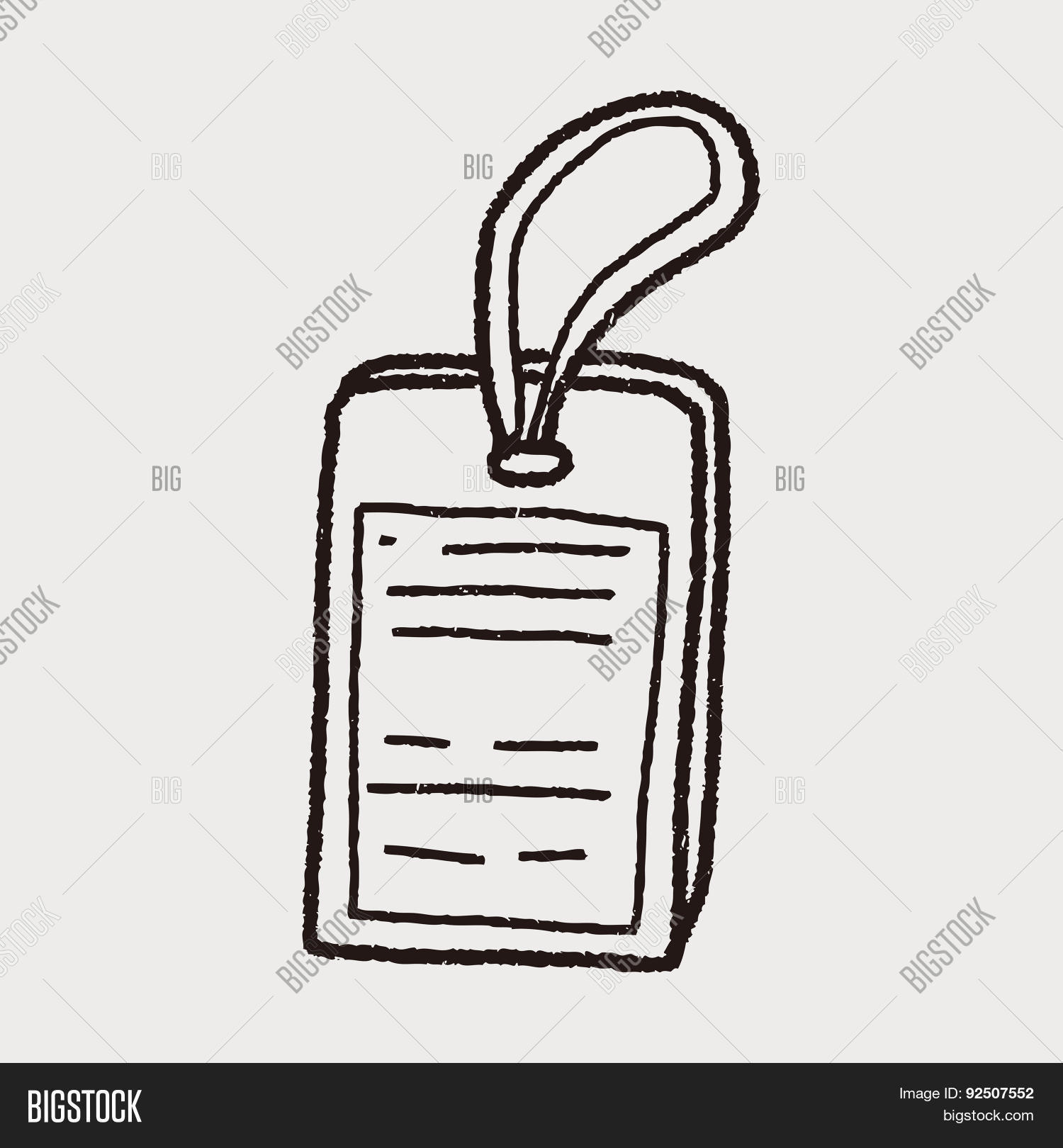 Doodle Id Card Vector & Photo (Free Trial) | Bigstock