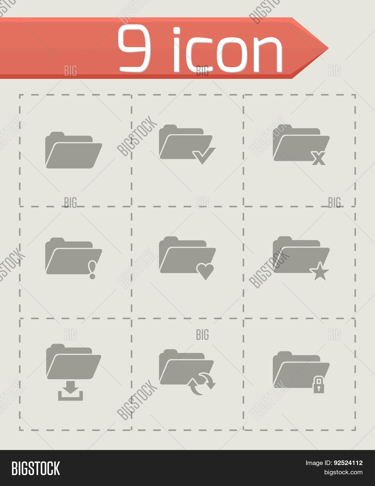 Vector Grey Folder Vector & Photo (Free Trial) | Bigstock