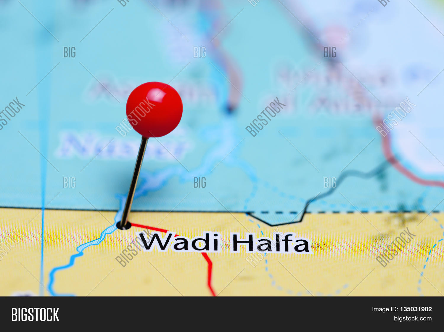 Wadi Halfa Pinned On Image & Photo (Free Trial) | Bigstock