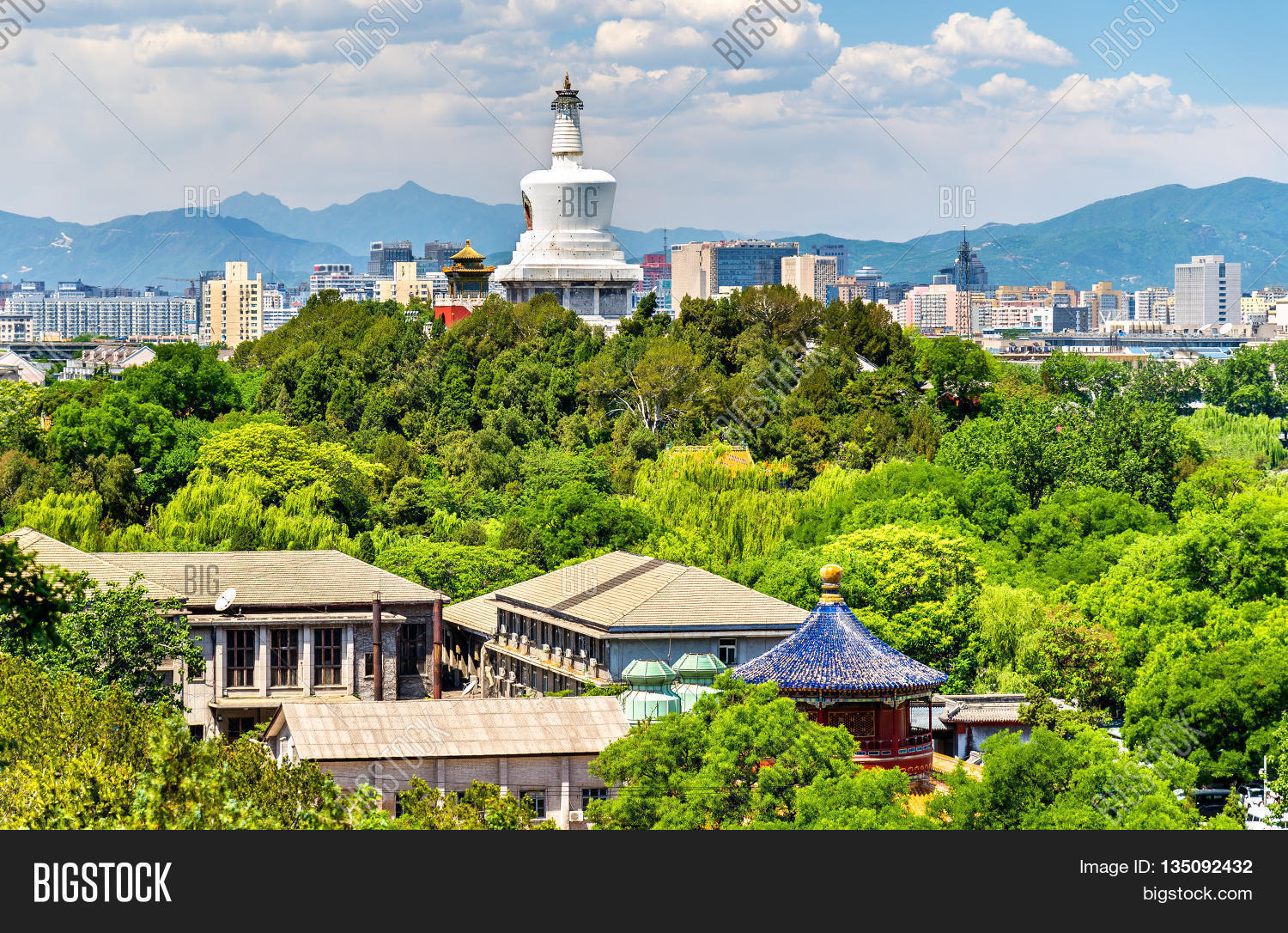View White Dagoba On Image & Photo (Free Trial) | Bigstock