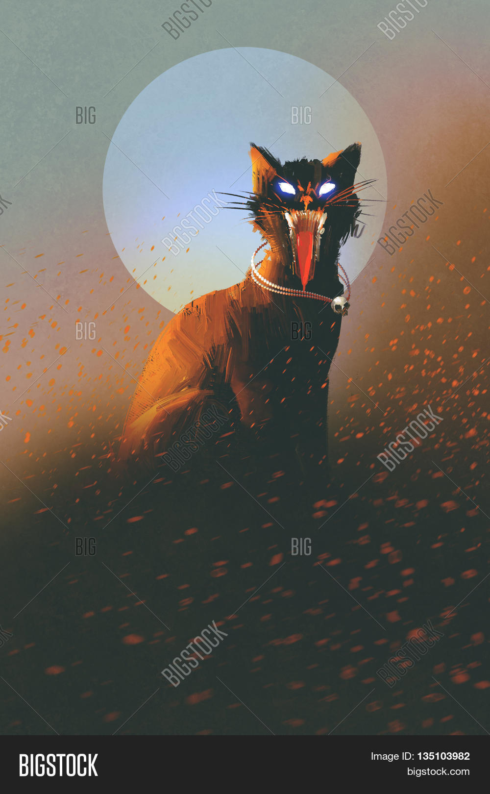 Evil Cat On Background Image & Photo (Free Trial) | Bigstock