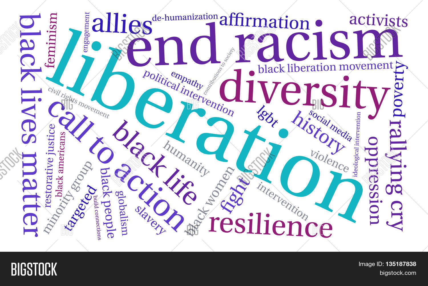 Liberation Word Cloud Vector & Photo (Free Trial) | Bigstock