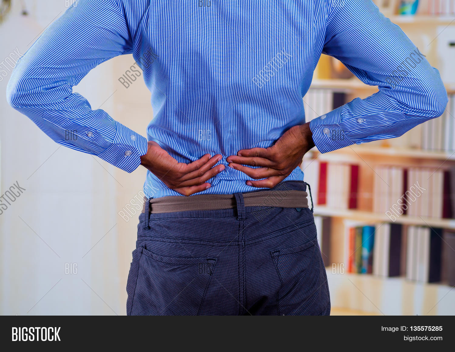 Man Touching His Back Image & Photo (Free Trial) | Bigstock