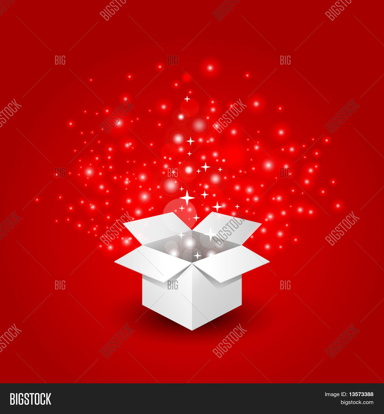 Magic Gift Box Big Vector & Photo (Free Trial) | Bigstock