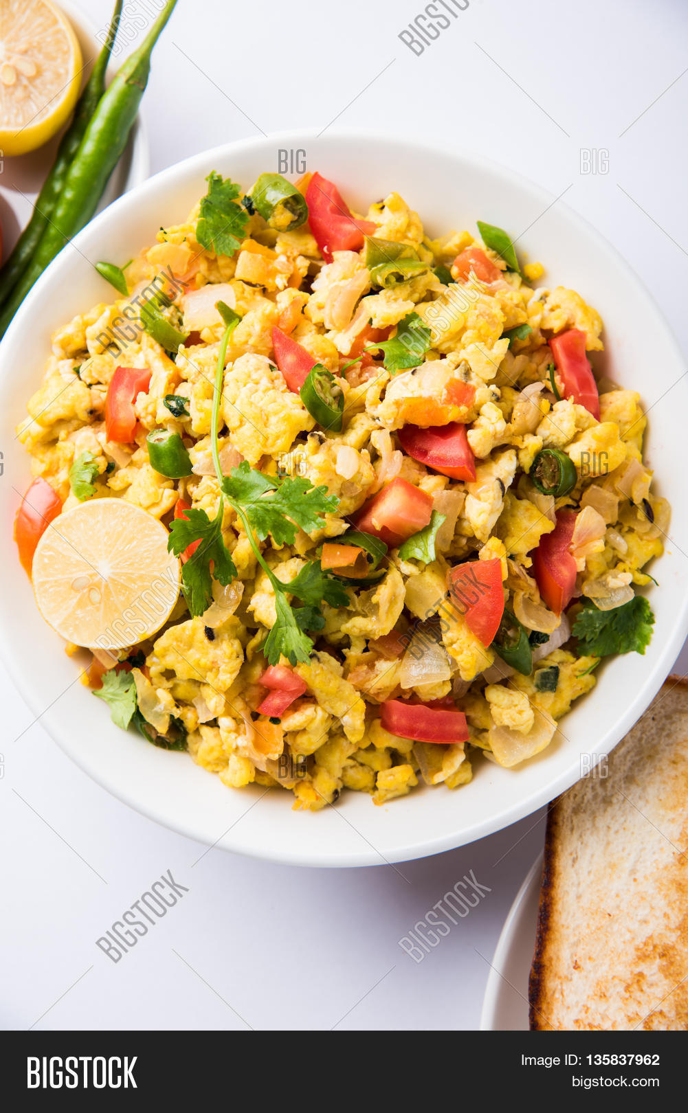 Masala Anda Bhurji Egg Image & Photo (Free Trial) | Bigstock