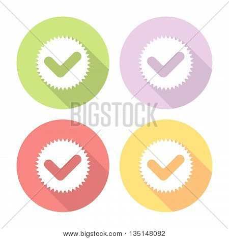 Accept Sign Flat Vector & Photo (Free Trial) | Bigstock