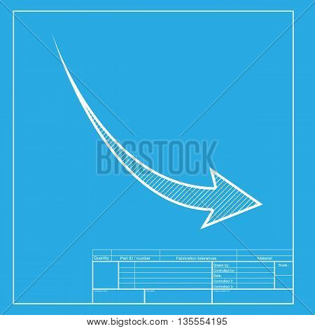 Declining Arrow Sign Vector & Photo (Free Trial) | Bigstock