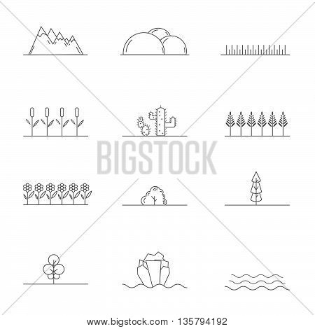 Linear Landscape Vector & Photo (Free Trial) | Bigstock