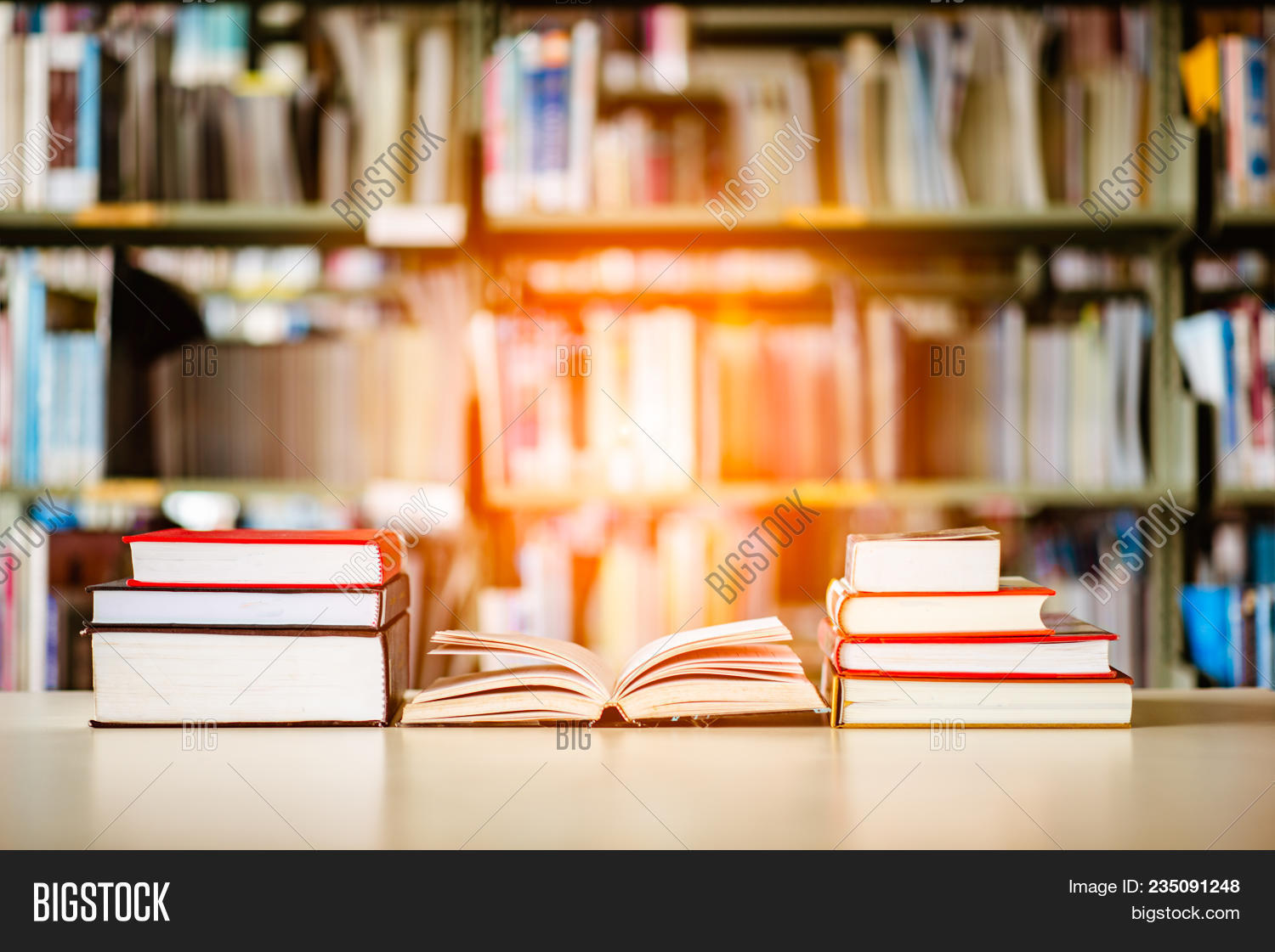 Book Stack Placed On Image & Photo (Free Trial) | Bigstock