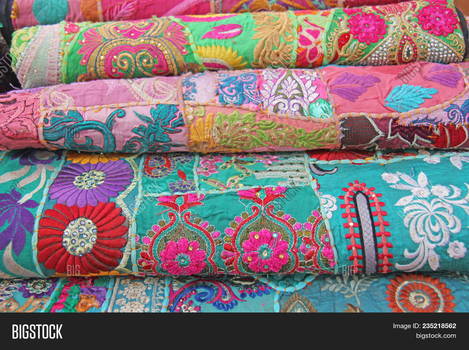 Bright Colored Fabrics Image & Photo (Free Trial) | Bigstock