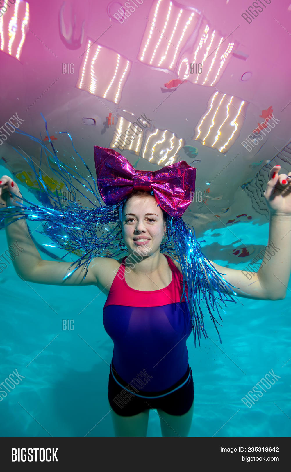 Young Girl Big Red Bow Image & Photo (Free Trial) | Bigstock