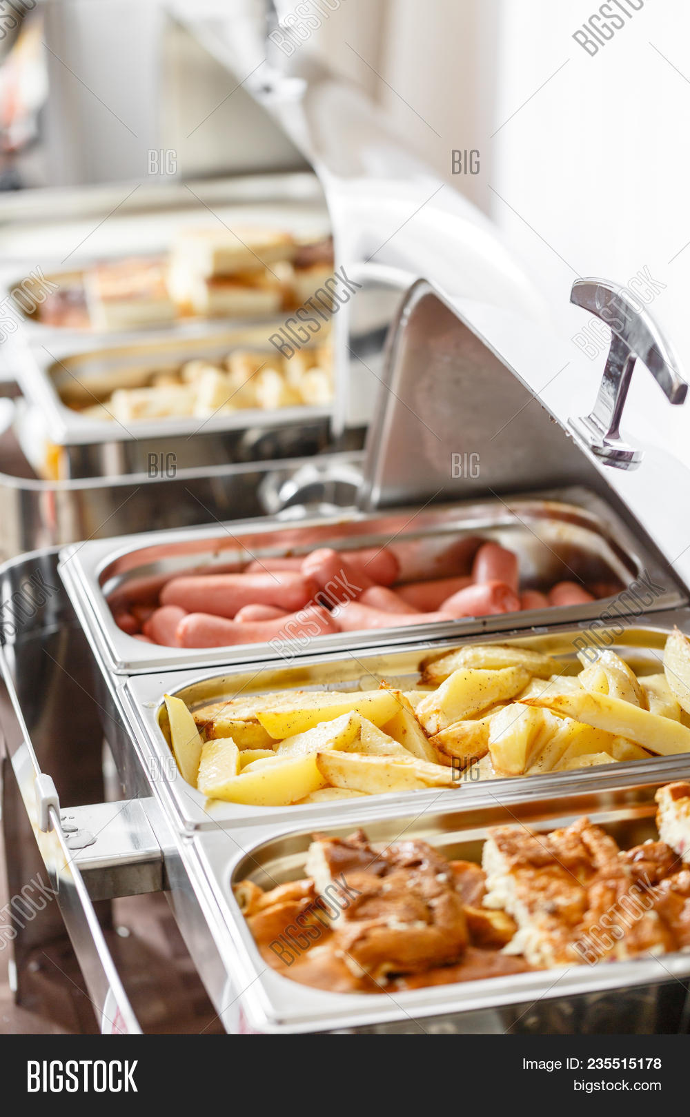 Buffet Heated Trays Image & Photo (Free Trial) | Bigstock