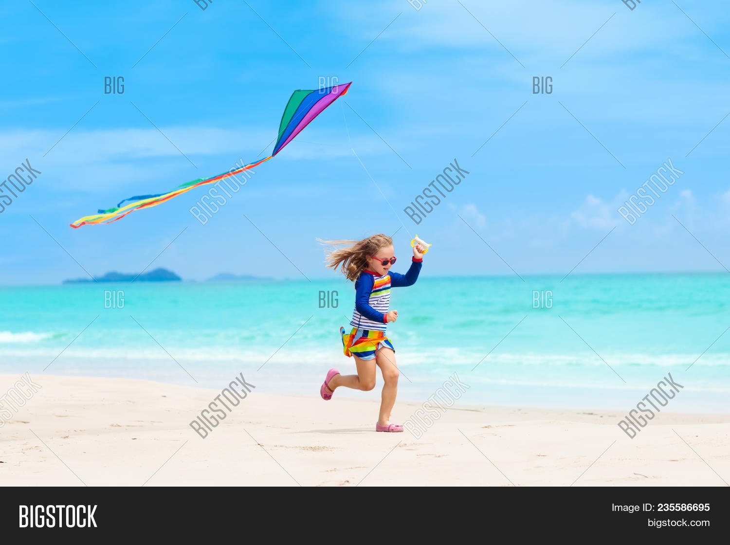 Child Kite. Kids Play Image & Photo (Free Trial) | Bigstock