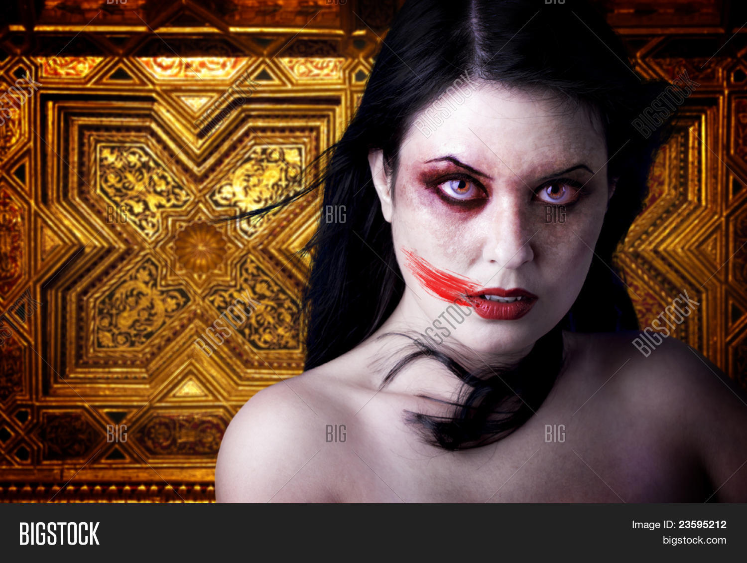 Woman Vampire Blood Image & Photo (Free Trial) | Bigstock
