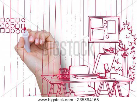Hand Drawing Office Image & Photo (Free Trial) | Bigstock