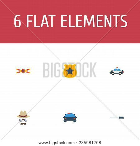 Set Criminal Icons Vector & Photo (Free Trial) | Bigstock