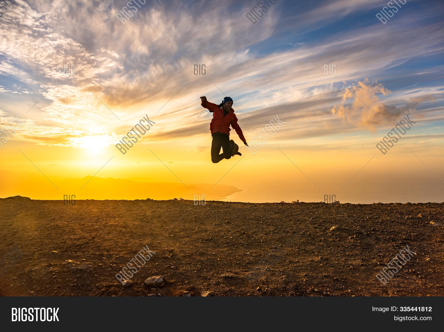 Very Happy Man Jumping
