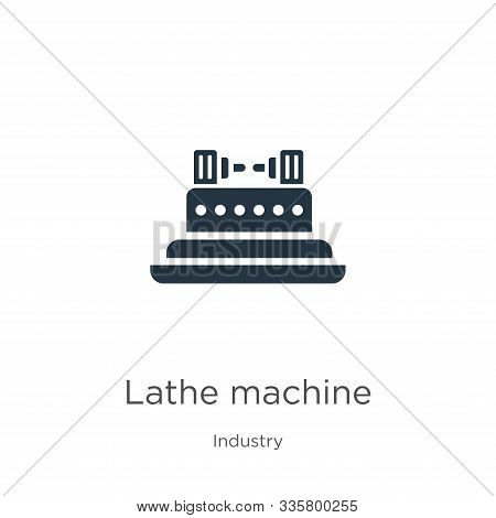 Lathe Machine Icon Vector & Photo (Free Trial) | Bigstock