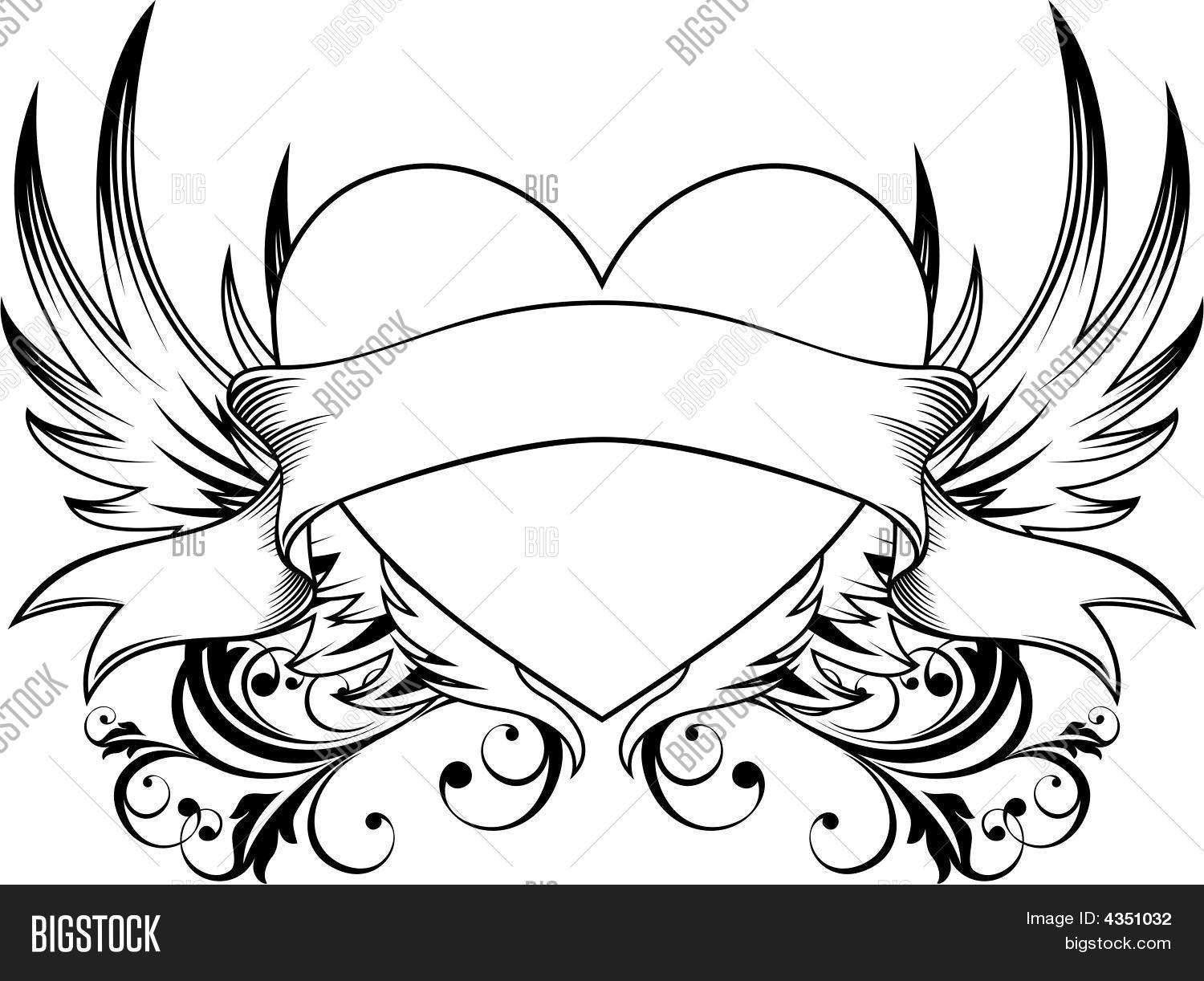 Tattoo Heart Vector & Photo (Free Trial) | Bigstock