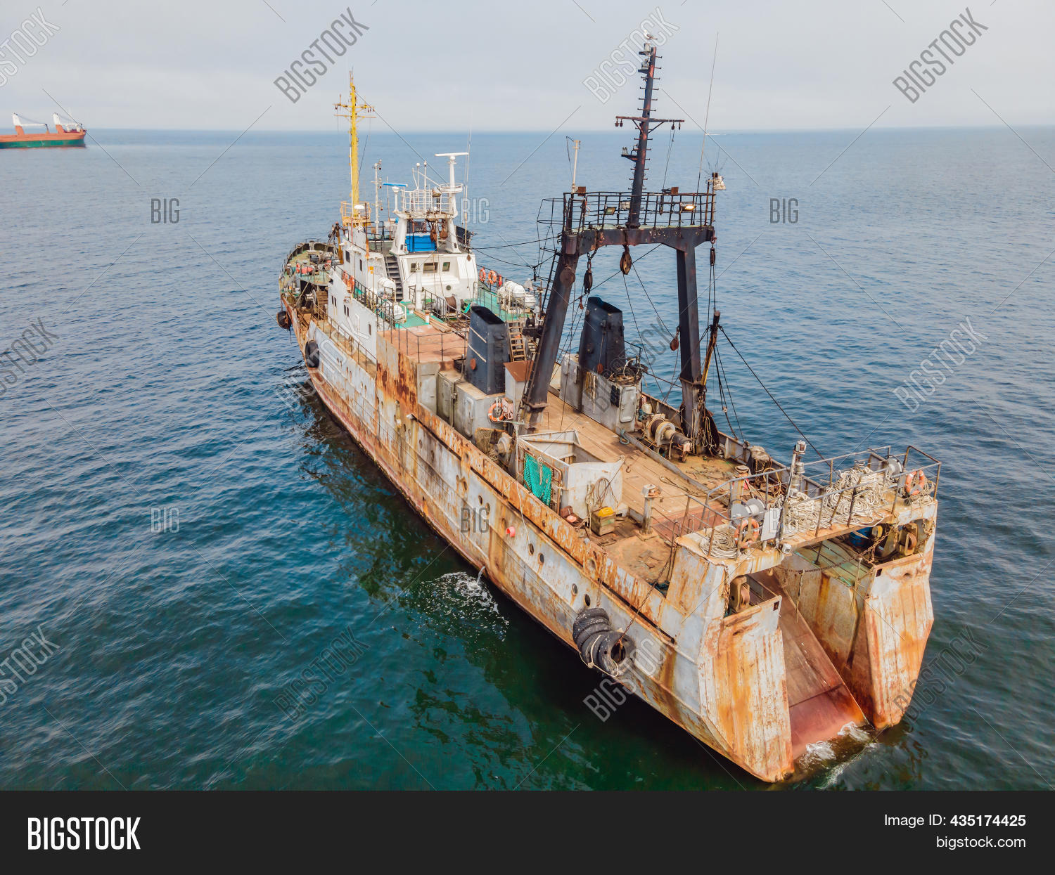 Old Rusty Ship Sea. Image & Photo (Free Trial) | Bigstock