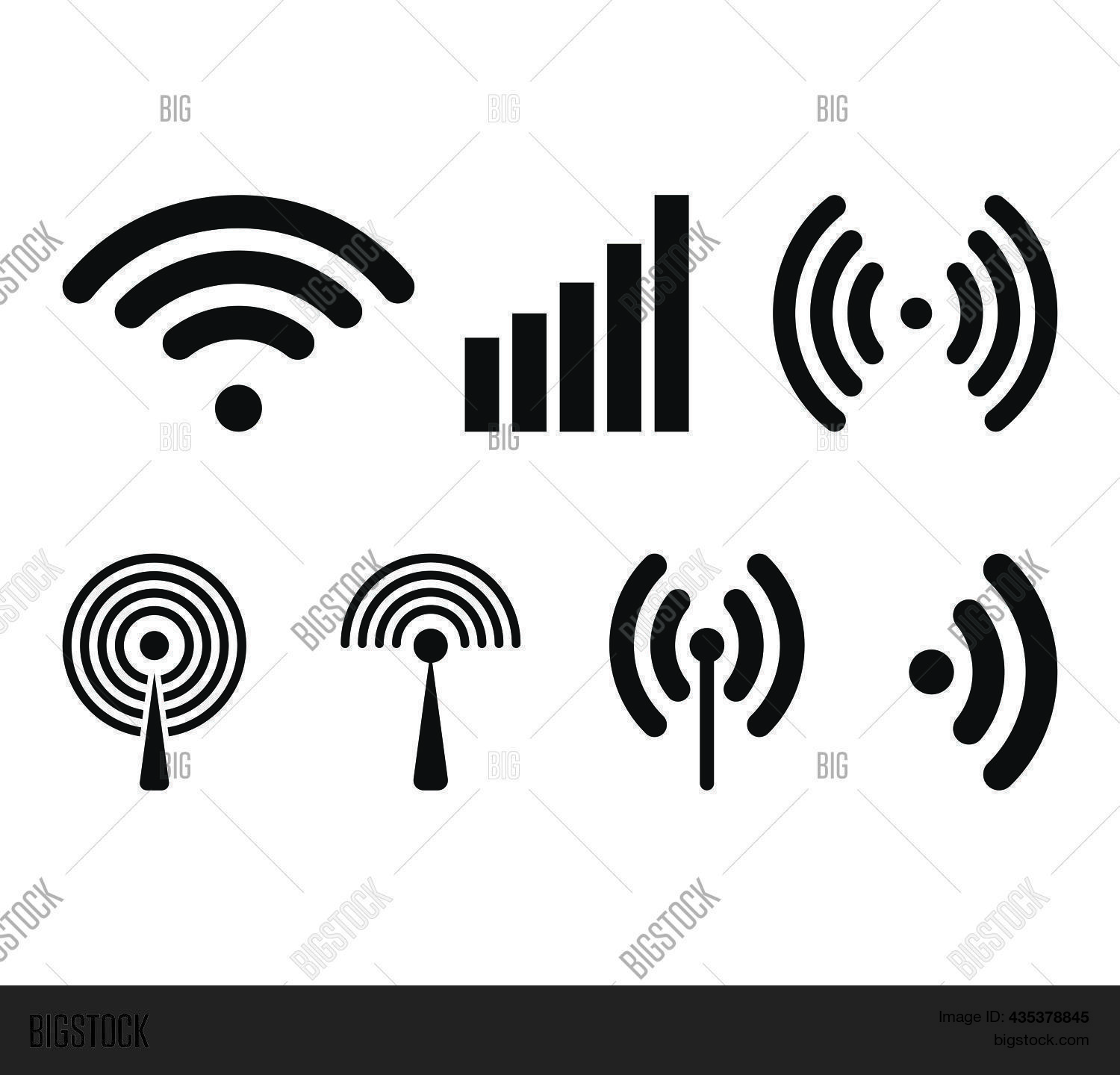 Radio Waves Icon. Vector & Photo (Free Trial) | Bigstock