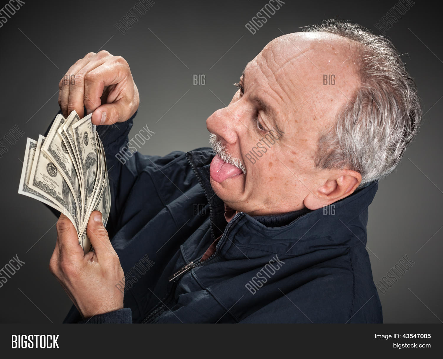 Excited Man With Money