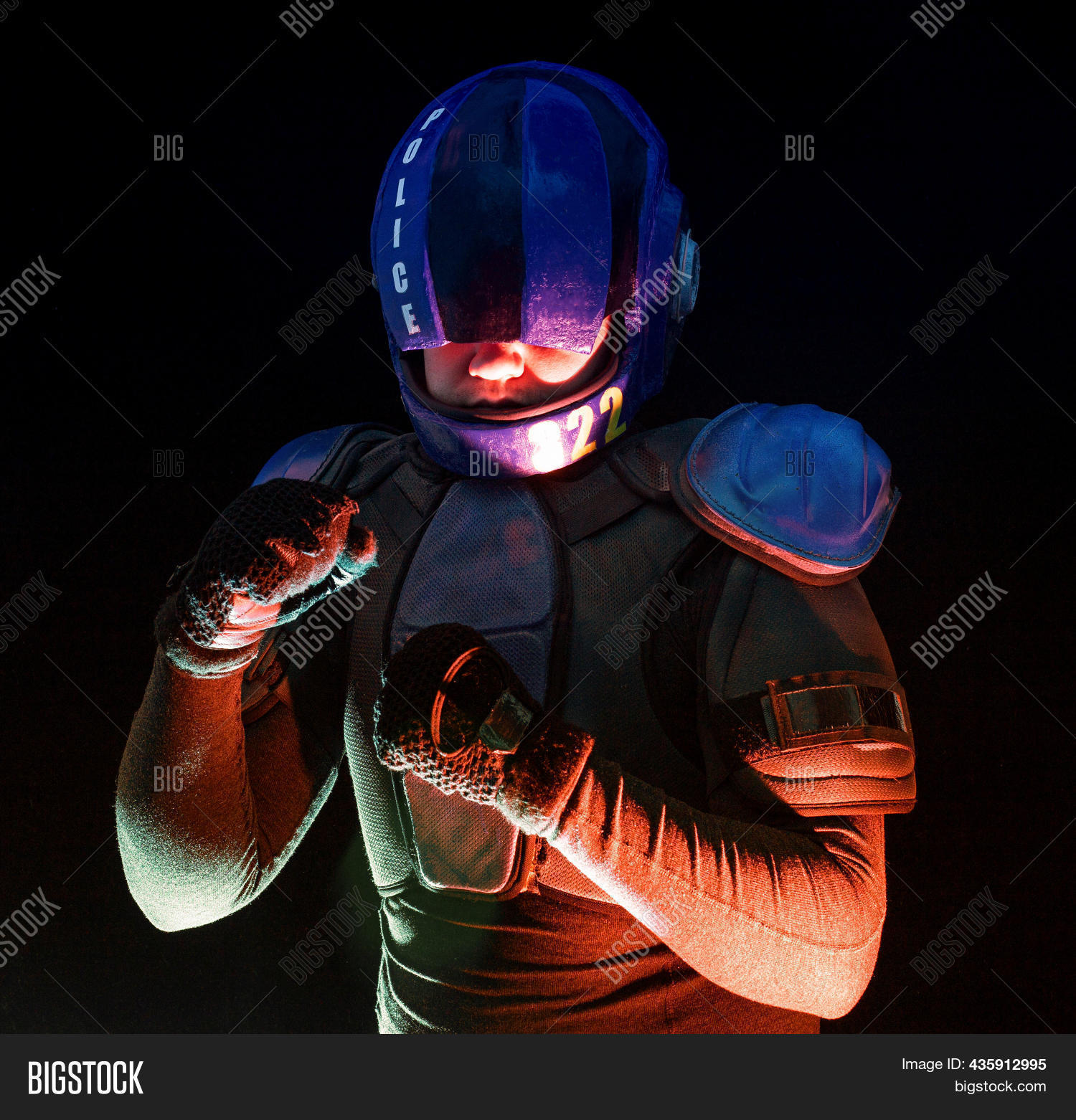 Male Robot Cop Waves Image & Photo (Free Trial) | Bigstock