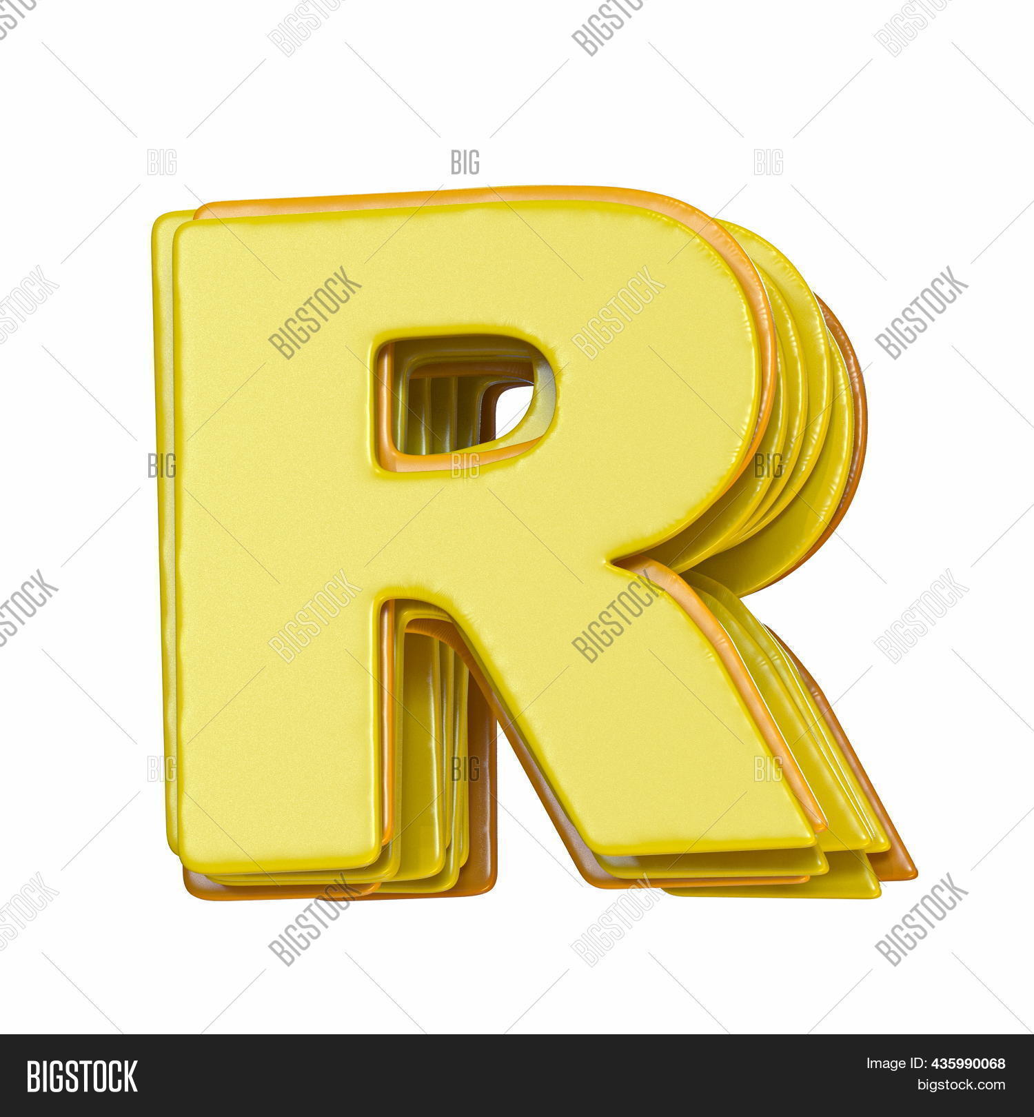 Yellow Font Letter R Image & Photo (Free Trial) | Bigstock