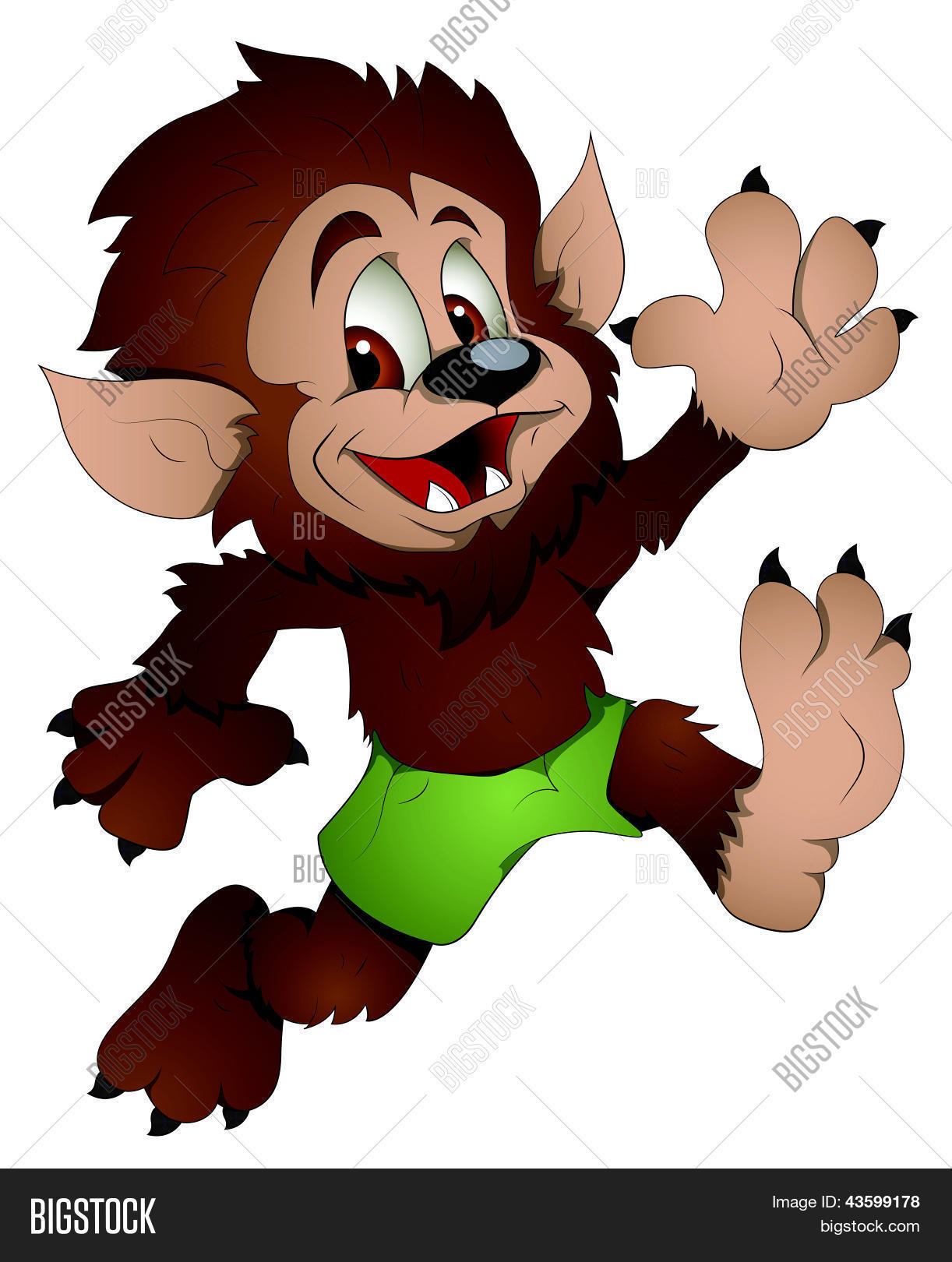 Cute Werewolf - Vector & Photo (Free Trial) | Bigstock