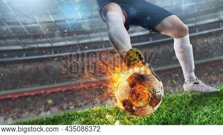 Powerful Kick Soccer Image & Photo (Free Trial) | Bigstock