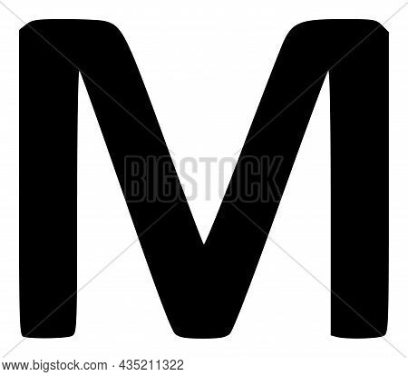 Mu Greek Symbol Icon Vector & Photo (Free Trial) | Bigstock