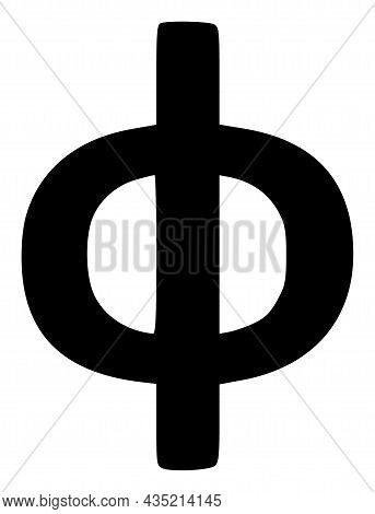 Phi Greek Lowercase Vector & Photo (Free Trial) | Bigstock