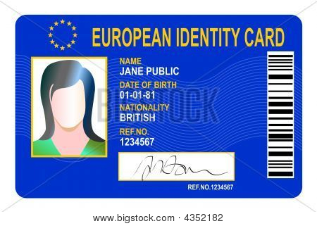 European Id Card Image & Photo (Free Trial) | Bigstock