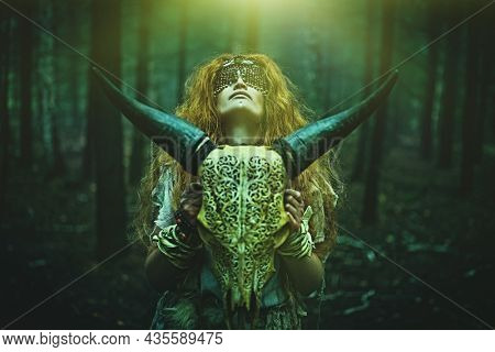 Female Shaman Mask On Image & Photo (Free Trial) | Bigstock