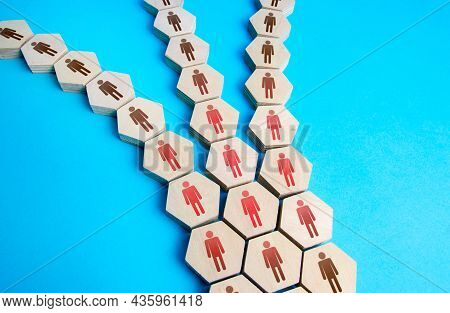 People Divided Into Image & Photo (Free Trial) | Bigstock