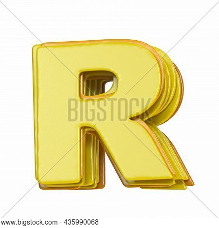 Yellow Font Letter R Image & Photo (Free Trial) | Bigstock