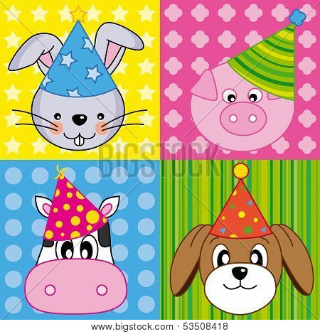 Cartoon Party Animal Vector & Photo (Free Trial) | Bigstock