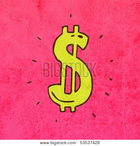 Dollar Sign. Cute Vector & Photo (Free Trial) | Bigstock