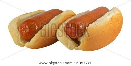 Two Hot Dogs On Buns Image & Photo (Free Trial) | Bigstock