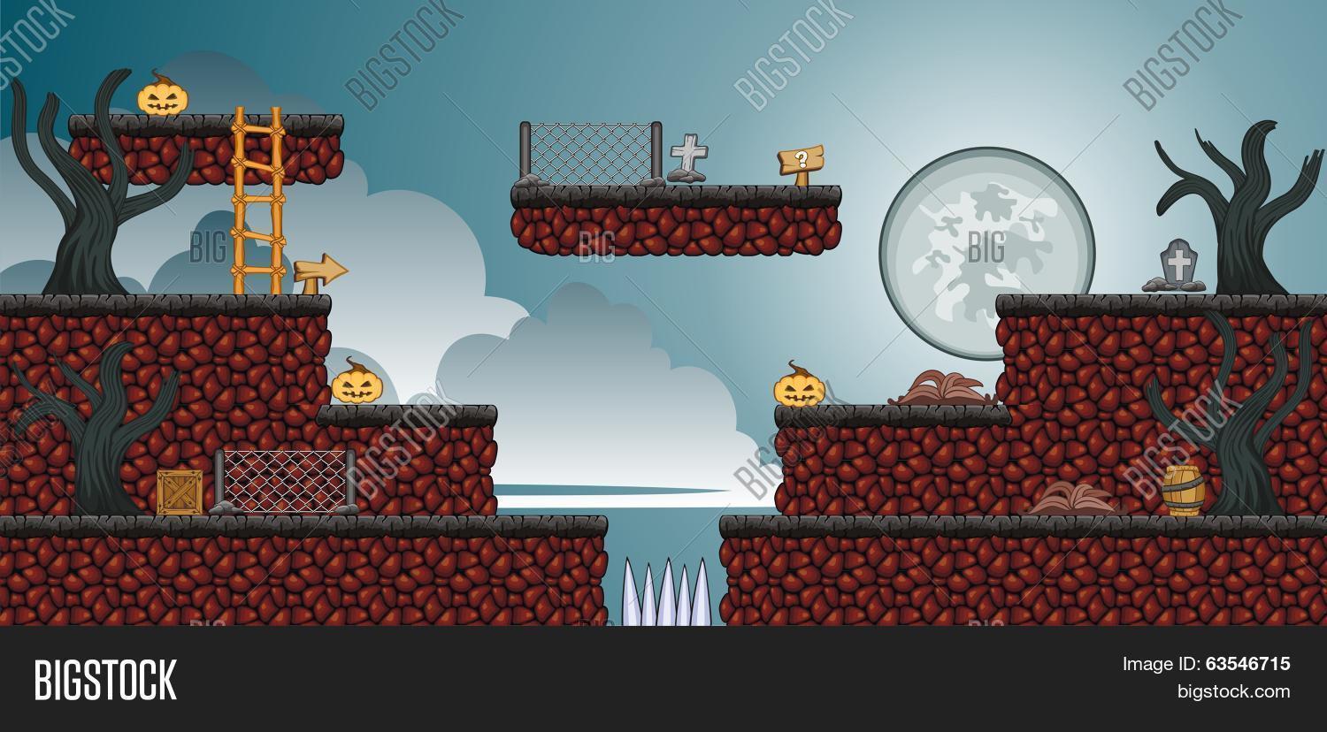 2D Tileset Platform Vector & Photo (Free Trial) | Bigstock