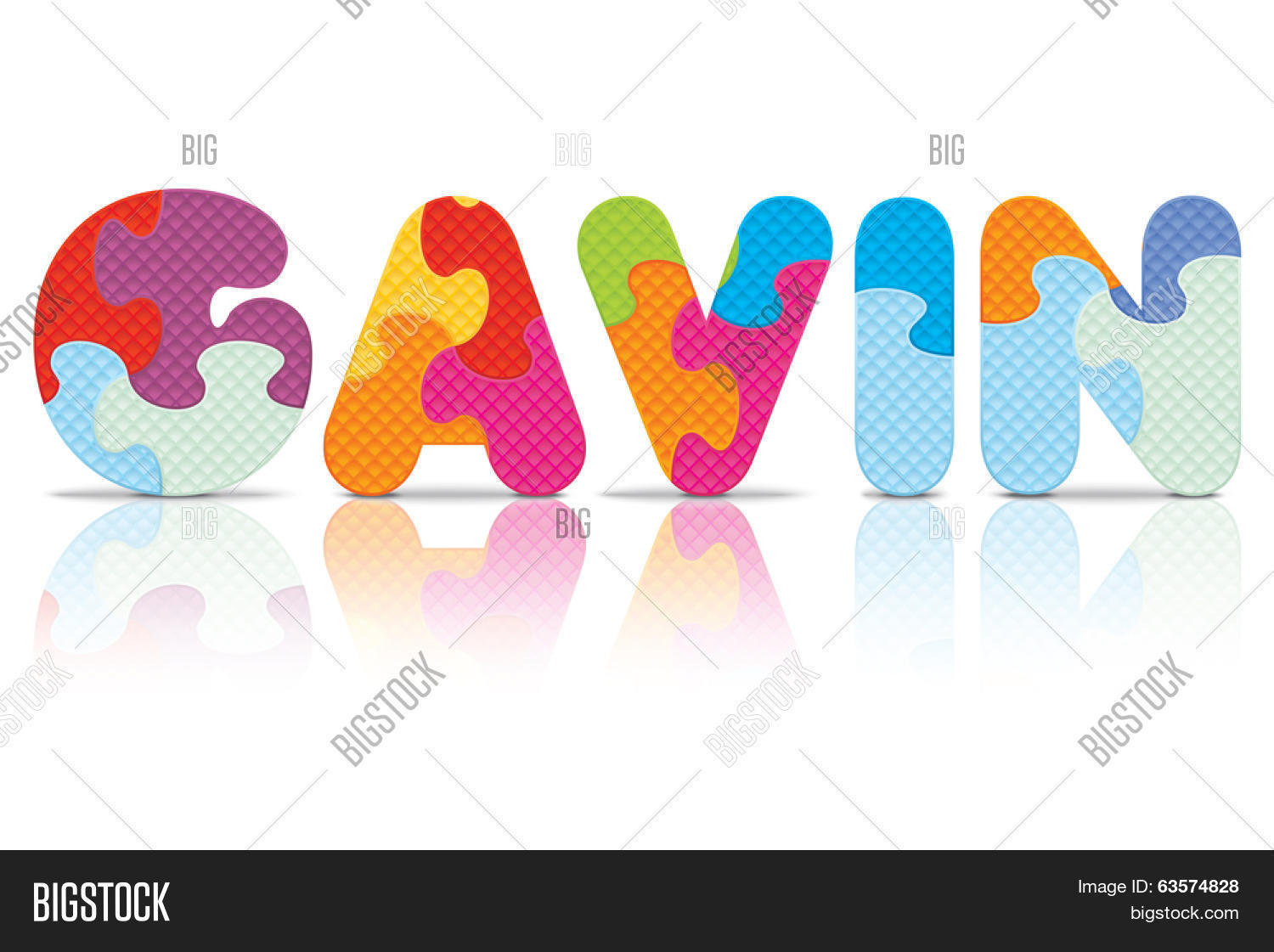 GAVIN Written Vector & Photo (Free Trial) | Bigstock